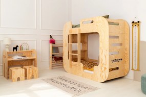 Dětská patrová postel Mila domeček 190 x 80 cm