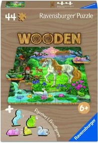 Ravensburger Dřevěné puzzle Jednorožec / 44 dílků / od 6 let