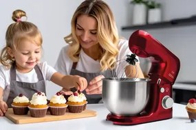 Eldom WRK1250 Chef červená / Kuchyňský robot / 800 W / 5 l nerezová mí