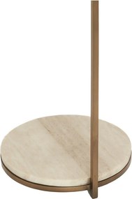 Kulatý odkládací stolek s mramorovou deskou ø 26 cm Leda – Light &amp; Living