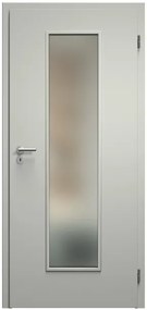 SAPELI ELEGANT KOMFORT M55 - CPL LAMINÁT - OTOČNÉ DVEŘE VČ. ZÁRUBNĚ -Šedá Průchozí šířka (cm): 120, Průchozí výška (cm): 197, Typ skla: Satináto bílé