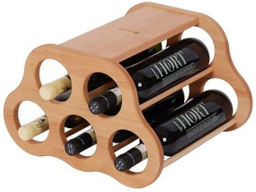 Domácí vinotéka 648 - Malá dřevěná vinotéka na 5 lahví