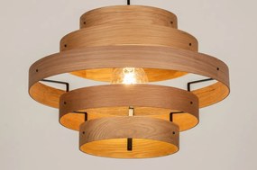 Závěsné designové svítidlo do obýváku Wood Madeira Natur