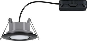 P 92461 LED vestavné svítidlo Calla výklopné IP65 kruhové 90mm 30° 6W 230V 4000K černá mat - PAULMANN
