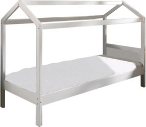Montessori postel 90x200, bílá, borovicové dřevo, IMPRES Kondela 0000355850