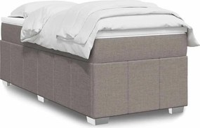Box spring postel s matrací taupe 100 x 200 cm textil 3285453