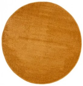 Kulatý koberec jednobarevný SPRING P113A Žlutý Rozměr: průměr 100 cm