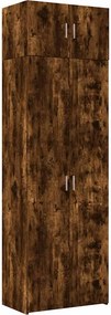 Úzká úložná kouřový dub 70x42,5x225 cm kompozitní dřevo 3281333