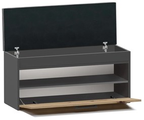 Botník Parma - antracit/dub artisan