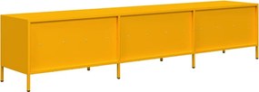 TV skříňka žlutá 202 x 39 x 43,5 cm ocel válcovaná za studena 3307158