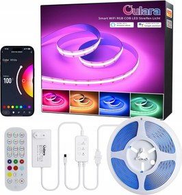 Oulara Led pásek Rgb Cob 6 m DC24 V WiFi Alexa/Google Assistant/Tuya