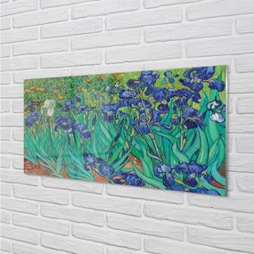 akrylový obraz Umění květiny duhovky 125x50 cm