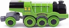 Bigjigs Rail Elektrická lokomotiva Flying Scotsman zelená / od 3 let