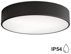 Temar Koupelnové stropní svítidlo CLEO 3xE27/24W/230V pr. 40 cm černá IP54 TM0034