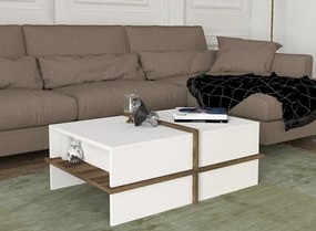 Casarredo - Komfort nábytek Konferenční stolek PUNO bílá/ořech