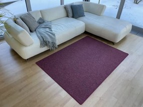 VOPI Kusový koberec Astra vínová Varianta: Kulatý průměr 100 cm