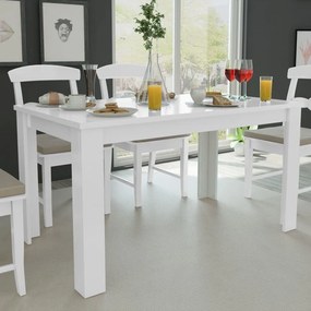 PerfektníDomov Jídelní stůl Isisford - 140x80x75 cm | bílý