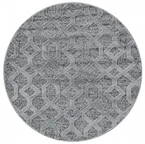 Ayyildiz Kusový koberec PISA 4702, kulatý, Šedá Rozměr koberce: 120 cm KRUH