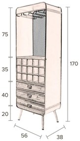 Dřevěná vinotéka Dutchbone Vino