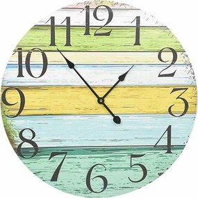 Nástěnné hodiny vícebarvené 60 cm MDF 325185