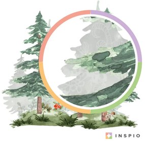 INSPIO Dětské samolepky na zeď - Strom v lese
