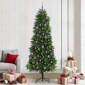 Vánoční stromeček s 300 LED diodami s stojanem Zelená 240 cm PE 3396355