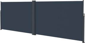 Dvojitá zatahovací markýza/boční zástěna BestBerg BBSU-2S300CG / 180 x 600 cm / šedá