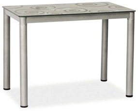 Jídelní stůl Damar 80 x 60 cm, šedá