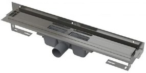 Alcadrain Odtokové žlaby - Sprchový žlab Flexible 750 mm, s nastavitelným límcem ke stěně, nerez APZ4-750