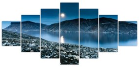 Obraz noční krajiny, Island (210x100 cm)