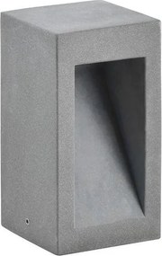 NV 9540207 Venkovní sloupkové svítidlo BARCO šedý beton skleněný difuzor LED 6W 3000K 120-230V IP65 - NOVA LUCE