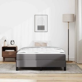 Rám postele s matrací Šedá 120 x 190 cm textil 3398621