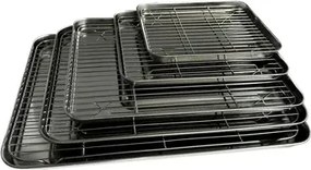 UG Grill Nerezový plech na pečení s mřížkou 26x20x2,5cm vel. S