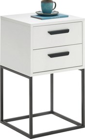 XXXLutz NOČNÍ STOLEK, bílá, černá, 40/65/38,5 cm Carryhome - 002647008801