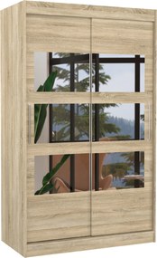 ADRK Furniture Skříň posuvná se zrcadlem KOLORADO 120 ADRK-SW-KOL-S-120