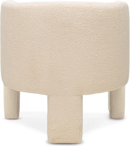 Designové křeslo Lorraine bouclé béžové