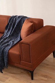 Hanah Home Rohová pohovka HORIZON červenooranžová levá