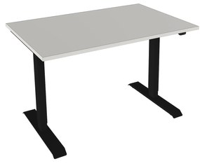 NOBL Dynamic Elektr. nastavitelný polohovací stůl 120x80 Dynamic Dekor stolové desky: bílá, Barva podnože: černá