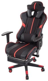 Verk 01611 Herní židle otočná černo-červená