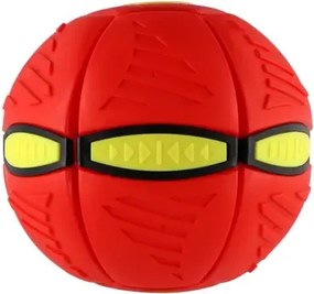 TEDDIES DiskMíč 22 cm červená / Sportovní hračka / Plast / 6+