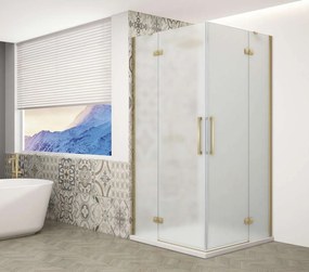 Gelco Trinity - Sprchový kout 100x90 cm, matné sklo/zlatá GT2290-10M-G