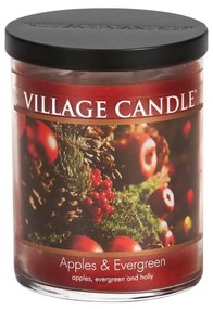 Village Candle Vonná svíčka Jablko & Cesmína - Apples & Evergreen, 396 g