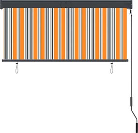 Venkovní roleta 140 x 250 cm žlutomodrá 145968
