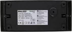 LED svítidlo McLED Corona V, 9W, 3000K, IP65, černá ML-513.020.19.0