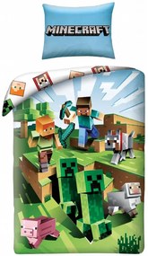 Bavlněné Povlečení Minecraft 140x200 + 70x90 cm