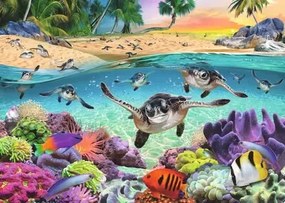 Ravensburger Puzzle Želví mláďata XXL / 500 dílků / od 12 let