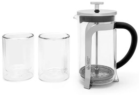 Leopold Vienna French Press Shiny 600ml + 2 sklenice na kávu