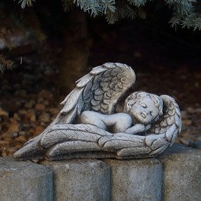 Dekorace anděl s křídly 28x14x15cm