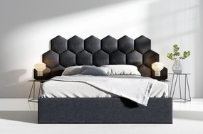 Eka Čalouněná postel Lucy 3 - 180x200 cm Barva látky Trinity: Krémově bíla (Trinity 2301), Úložný prostor: Bez úložného prostoru