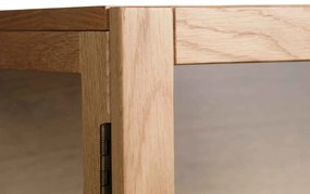 Designová vitrína Dallan 140 cm přírodní dub